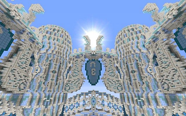 Ice themed spawn [Castle thing] Minecraft Map