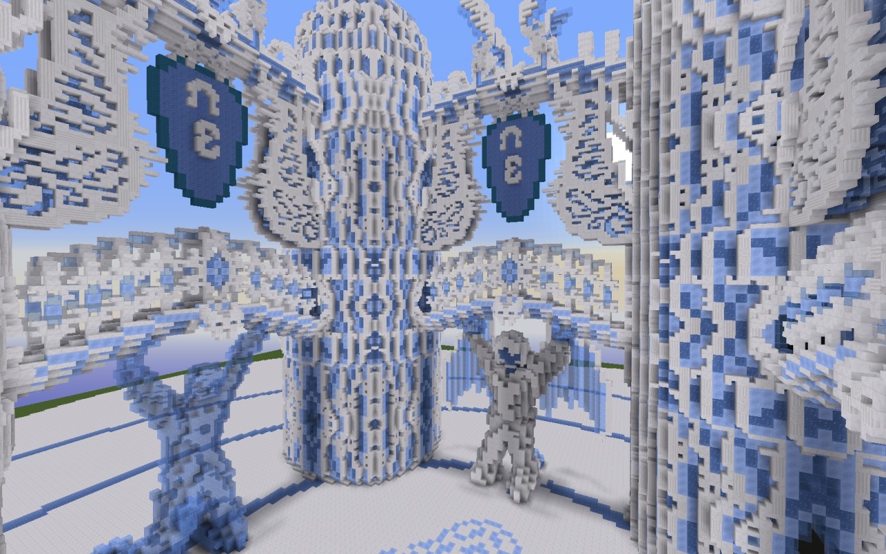 Ice themed spawn [Castle thing] Minecraft Map