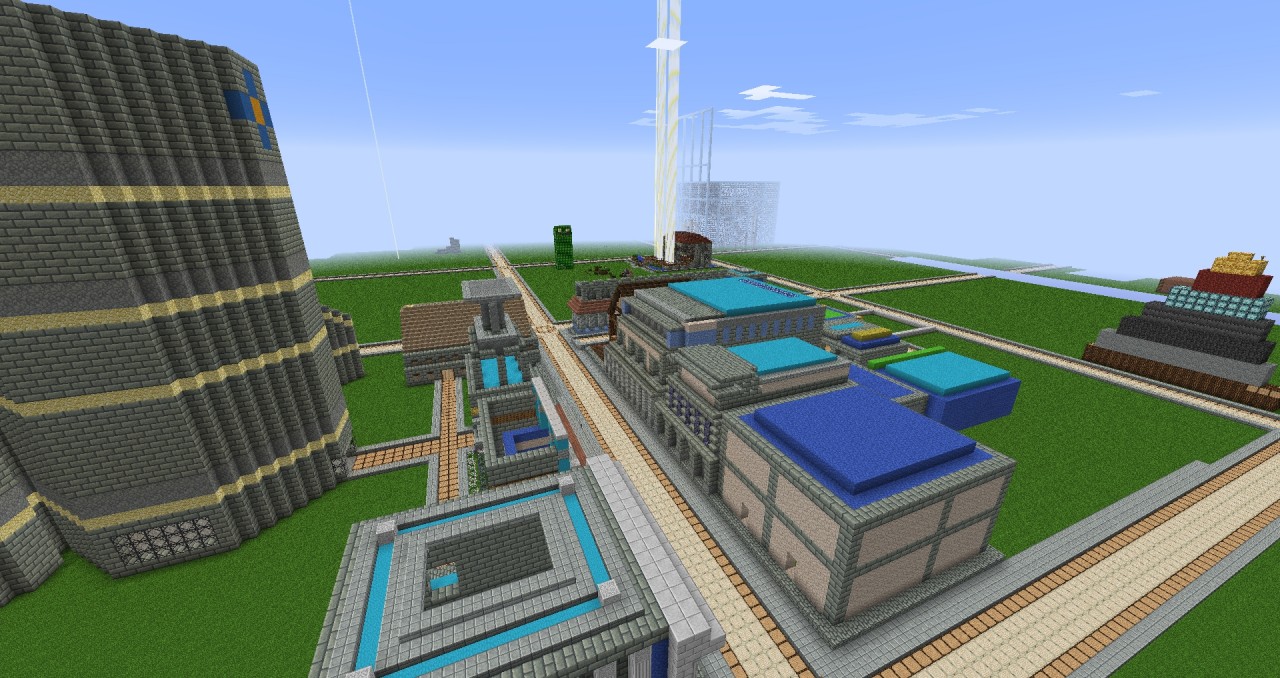 Work on creative server. Minecraft Map