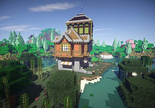 High Medieval House series 2 Guild-House Minecraft Map