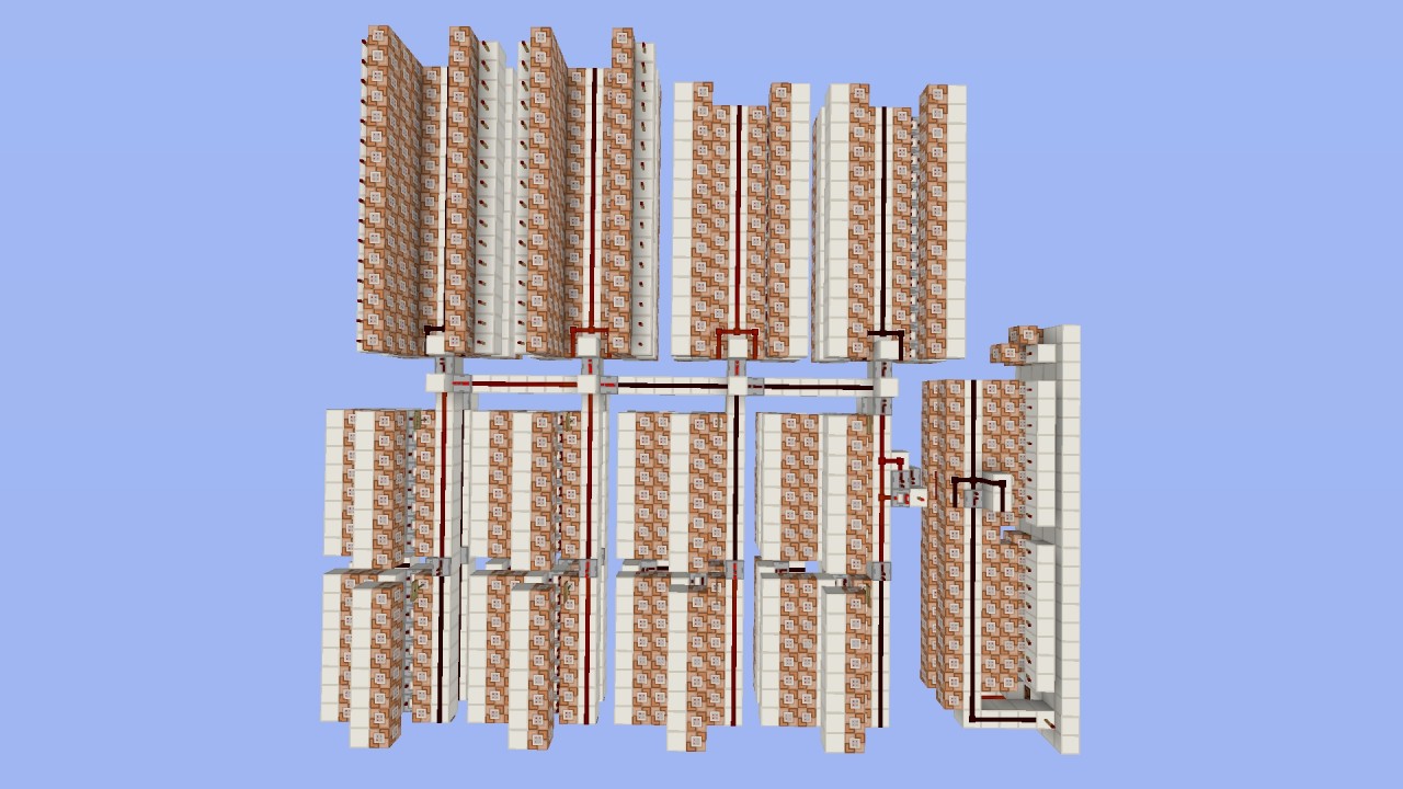 8 Bit Binary Multiplikator [Wireless] [Super Fast] Minecraft Map