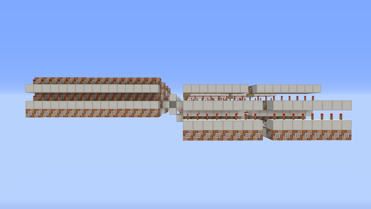 8 Bit Binary Multiplikator [Wireless] [Super Fast] Minecraft Map