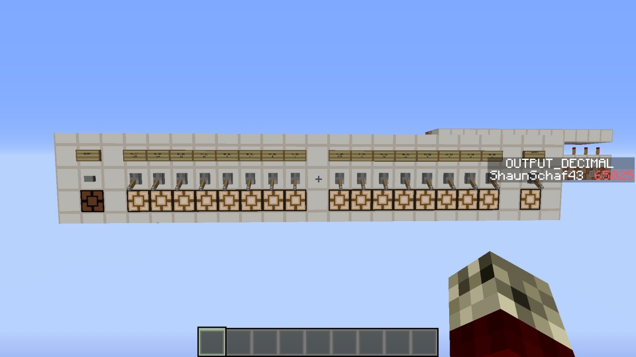 8 Bit Binary Multiplikator [Wireless] [Super Fast] Minecraft Map