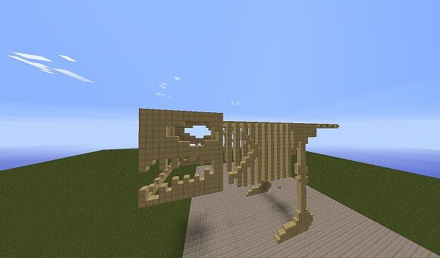 T rex Skeleton Minecraft Map