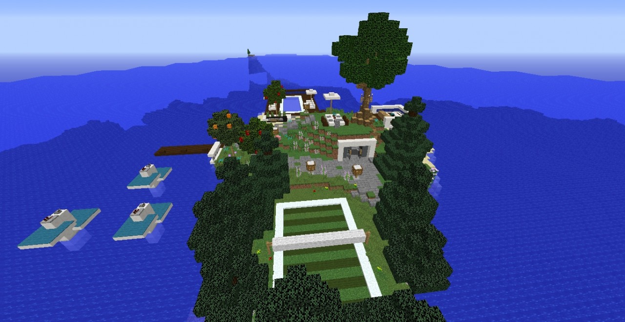 Modern island Minecraft Map