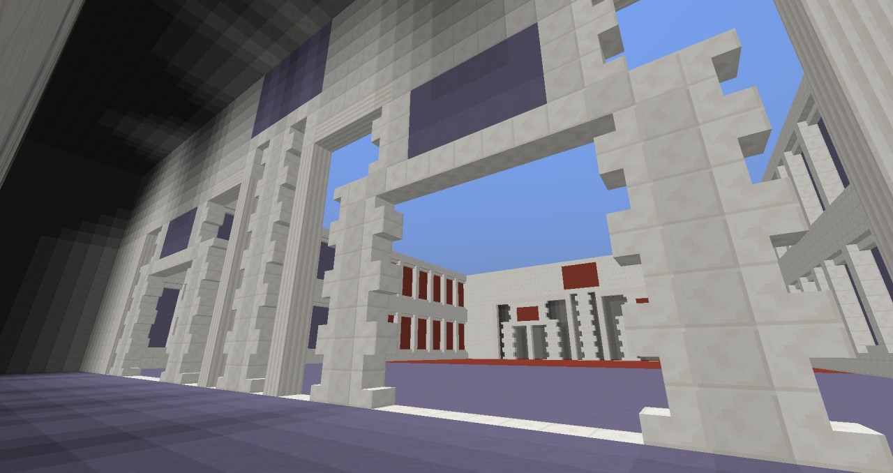 Turf Wars Map, Quartz Stage - Mineplex Minecraft Map