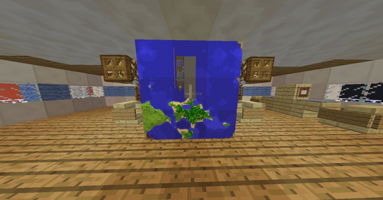 modern cruiseship and harbour Minecraft Map