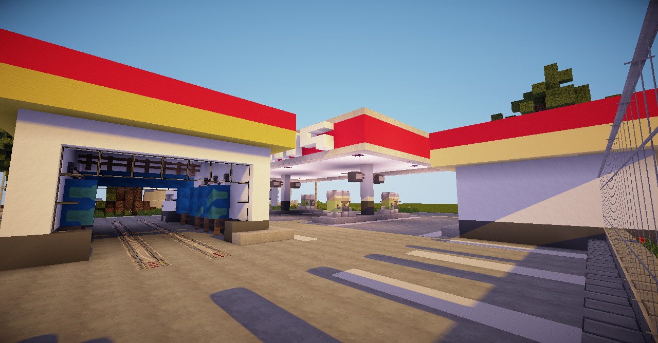 Modern Gas Station (Special Poject) [TBS] Minecraft Map