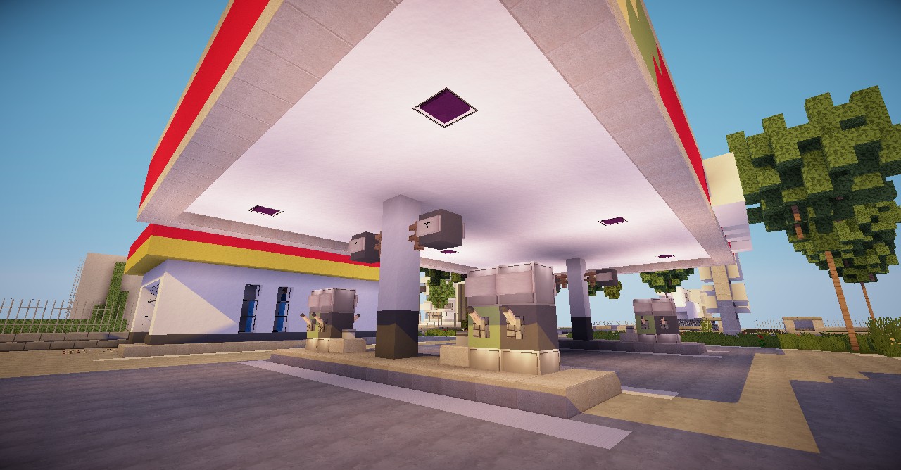 Modern Gas Station (Special Poject) [TBS] Minecraft Map
