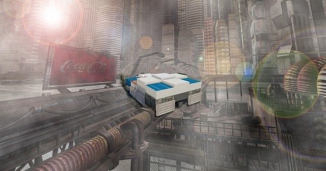 Blade Runner - Police Spinner [Hover Car] - Pop reel! Minecraft Map