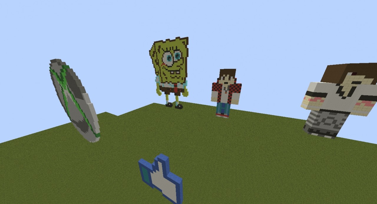 Pixel Art World Minecraft Map