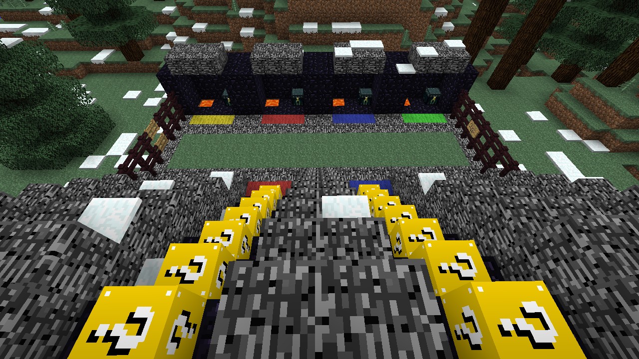 Lucky Block staircases (+ battle arena) Minecraft Map