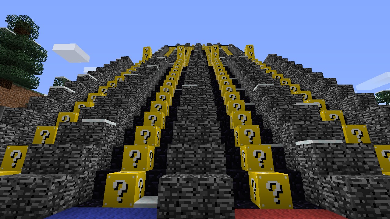 Lucky Block staircases (+ battle arena) Minecraft Map