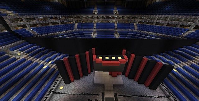 WWE Raw arena (O2 Arena) (new) (my own) Minecraft Map