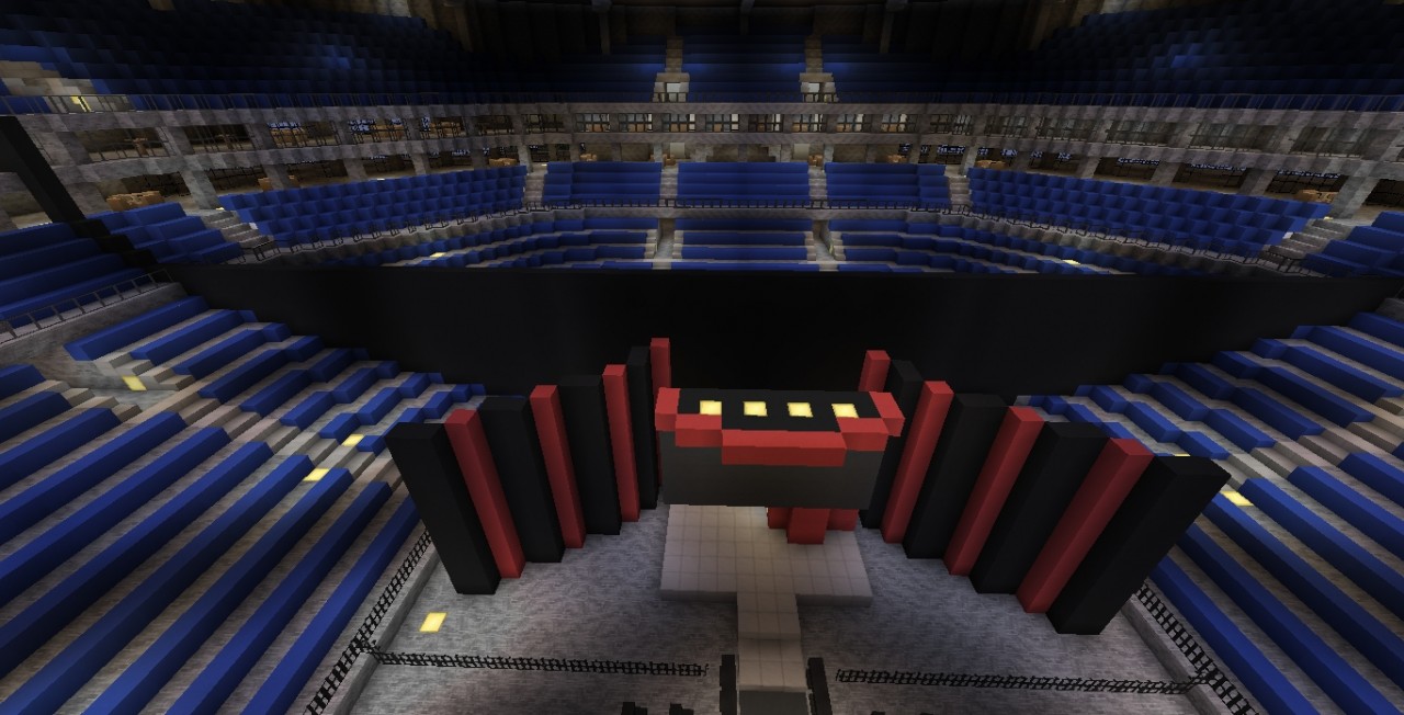 WWE Raw arena (O2 Arena) (new) (my own) Minecraft Map