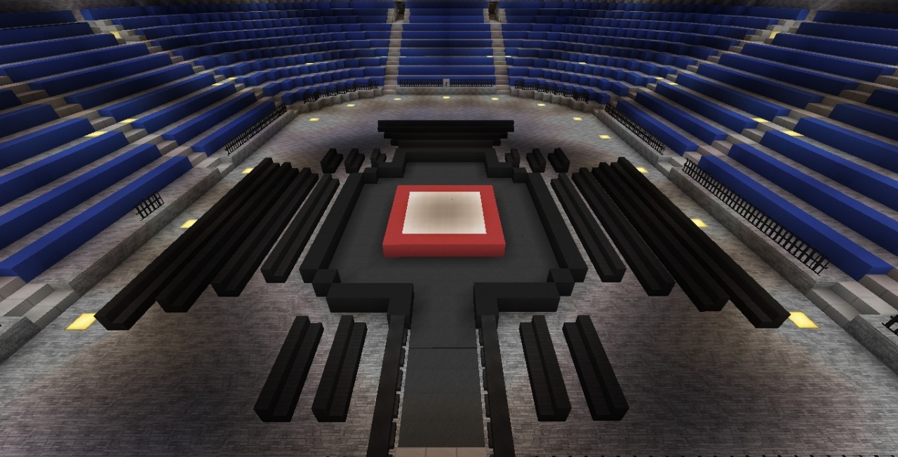WWE Raw arena (O2 Arena) (new) (my own) Minecraft Map