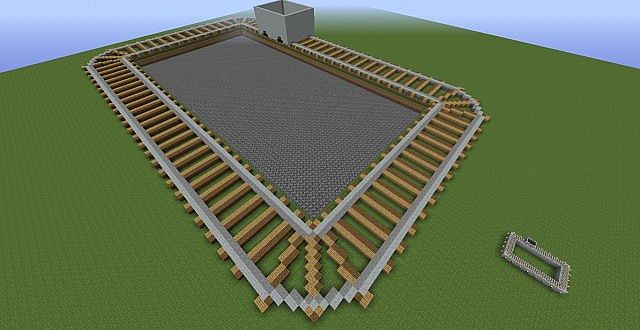 OVERSIZED Minecart and track! Minecraft Project