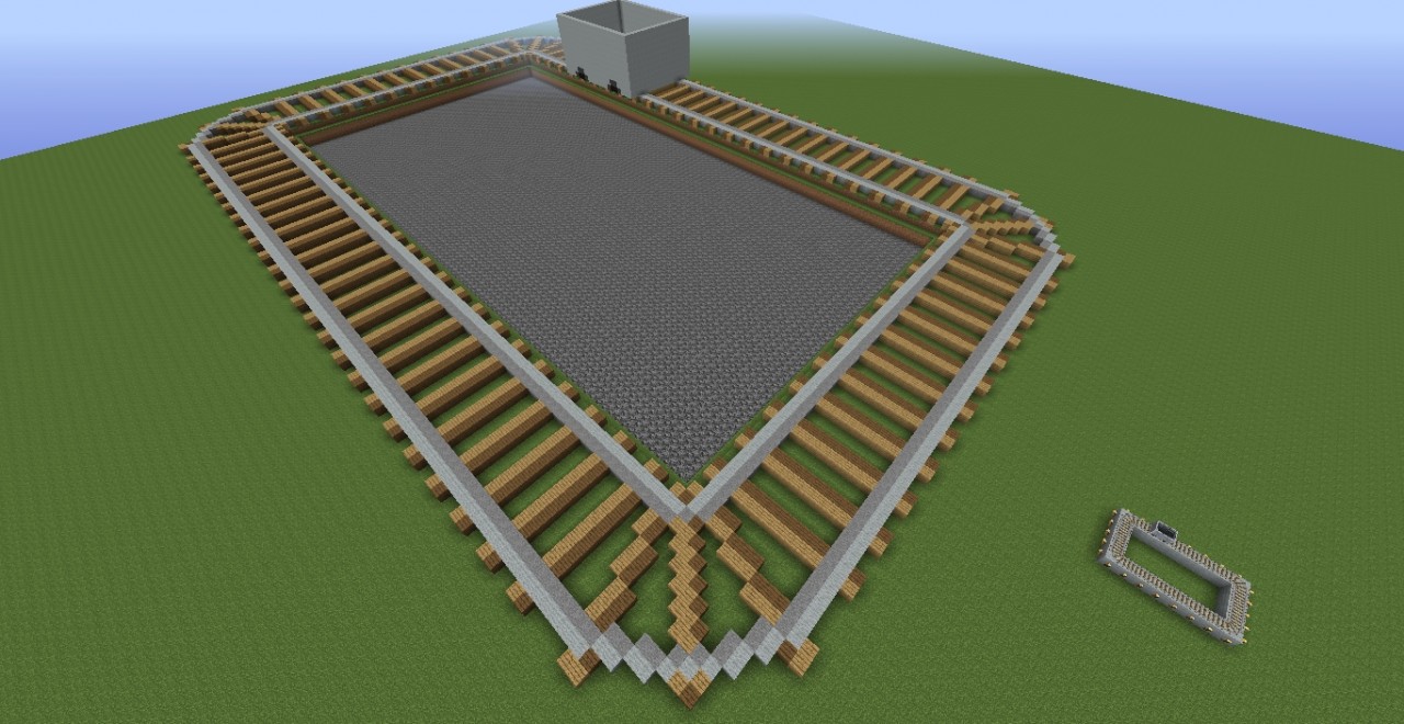OVERSIZED Minecart and track! Minecraft Map