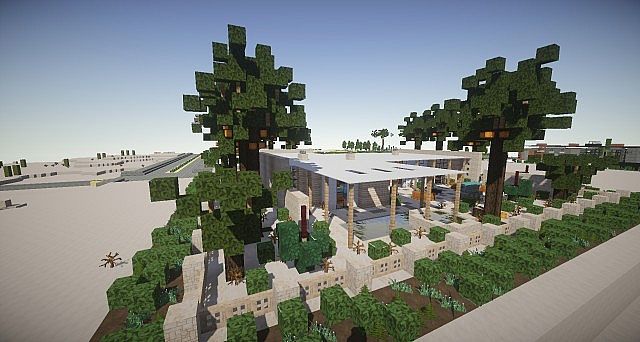 70s Modern Desert House | WoK Minecraft Map