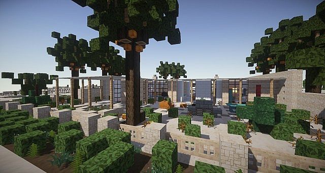 70s Modern Desert House | WoK Minecraft Map