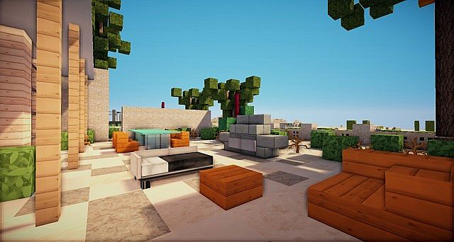 70s Modern Desert House | WoK Minecraft Map