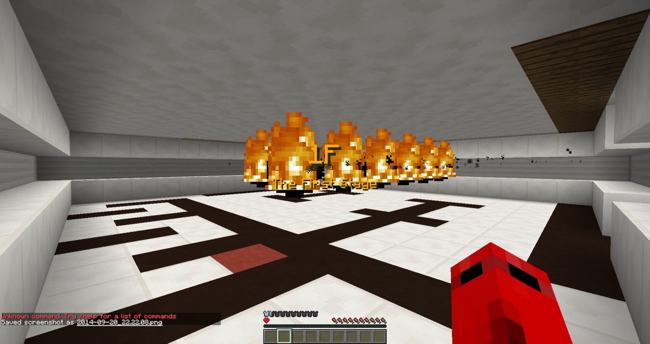 Avoiding Fireball Minecraft Map