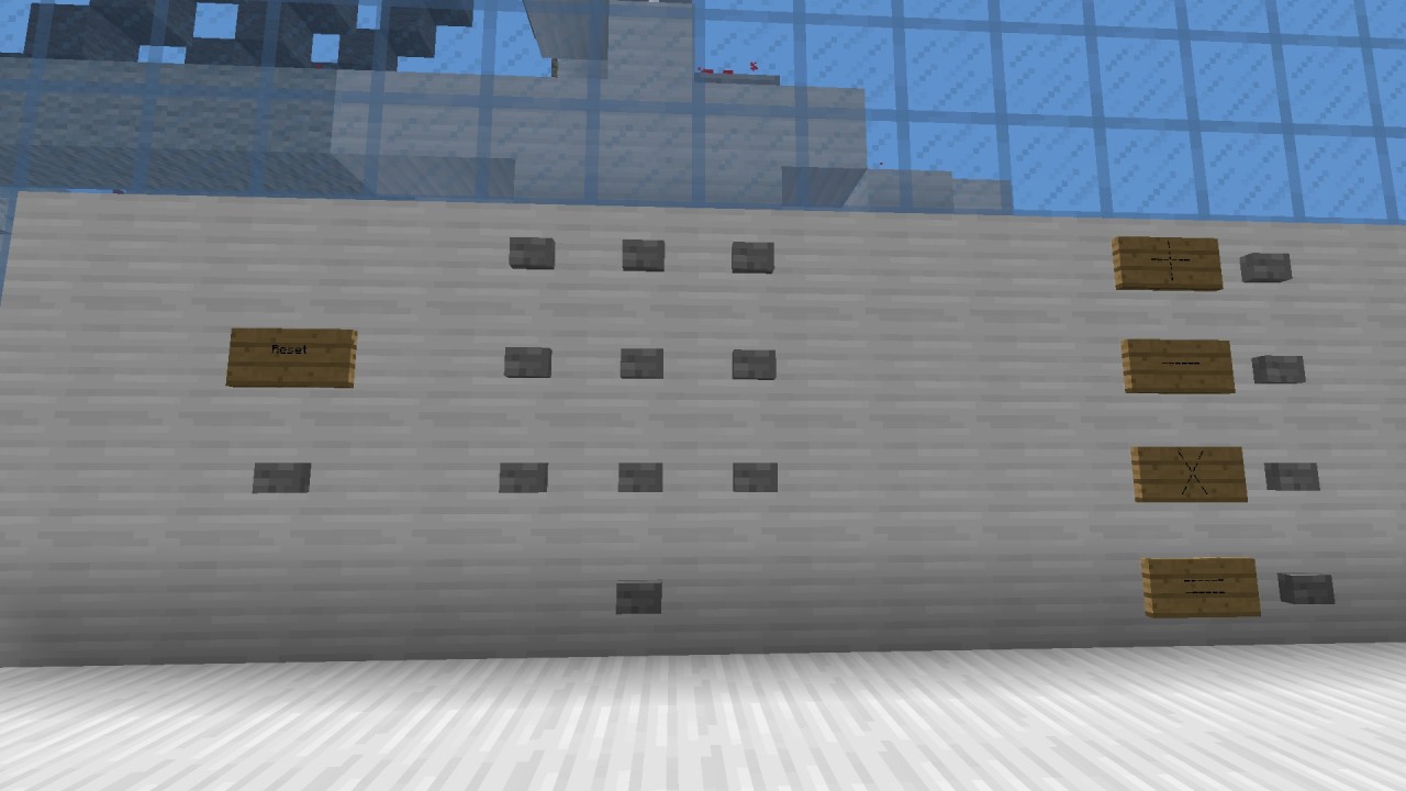 8-bit calculator Minecraft Map