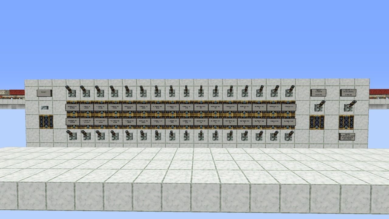 16 Bit Binary Multiplikator [Wireless] [Super Fast] Minecraft Map