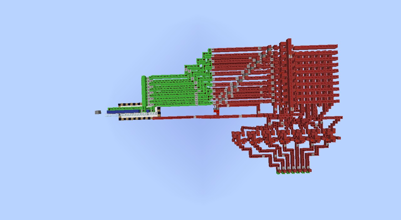 7 Bit Decimal To Binary Decoder Minecraft Map