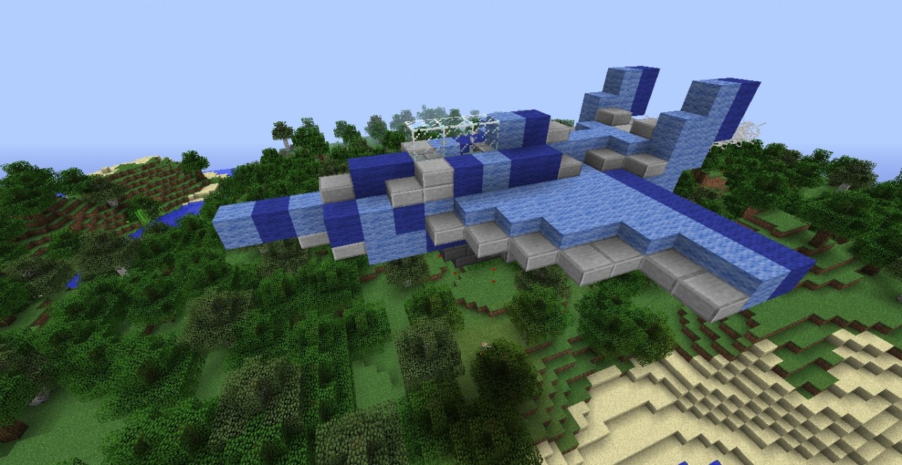 F-18 Fighter Jet Minecraft Map