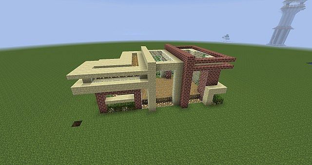 Modern Brick House Minecraft Map