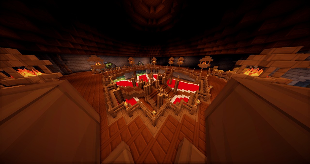 Beautiful Wooden Castle Build Minecraft Map