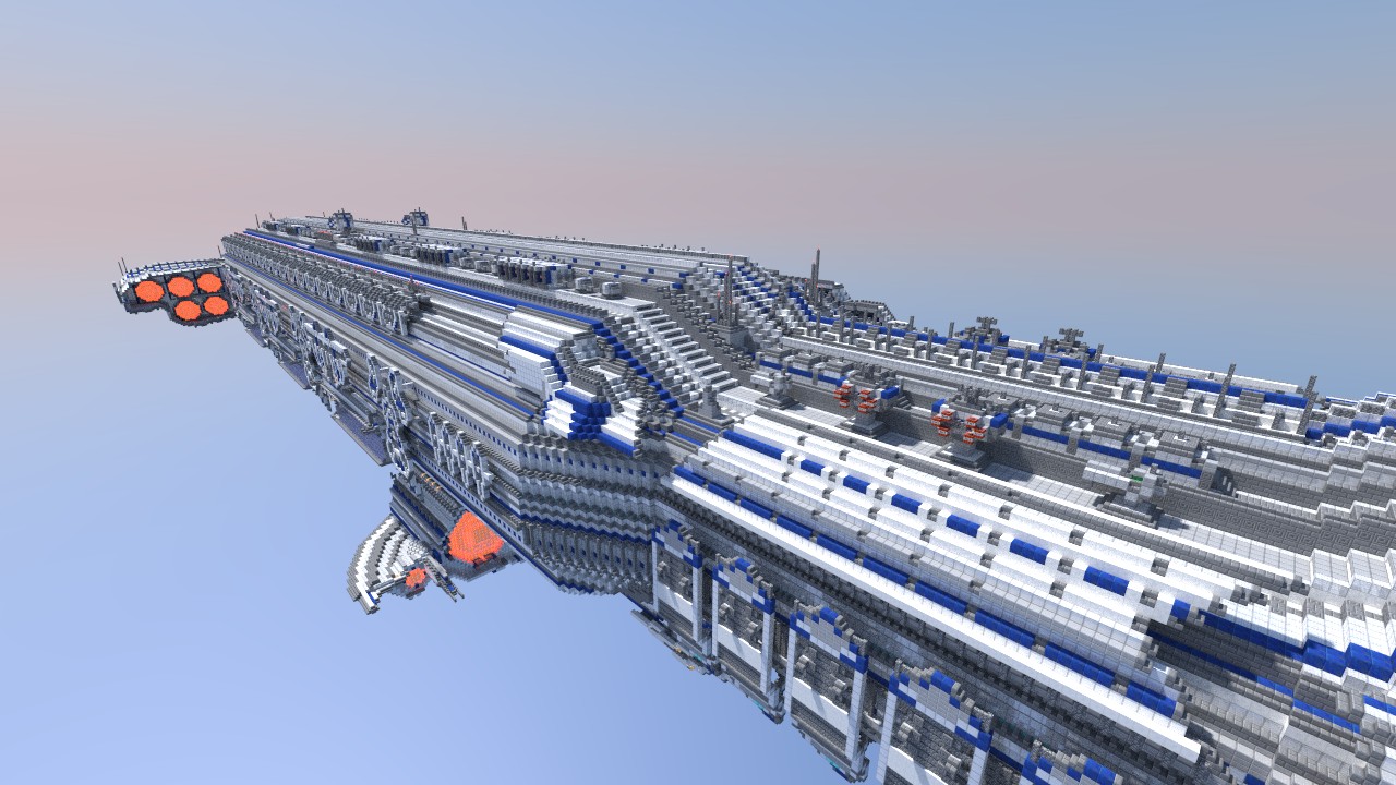 UN-AC1 Assault Carrier (spaceship) Minecraft Map