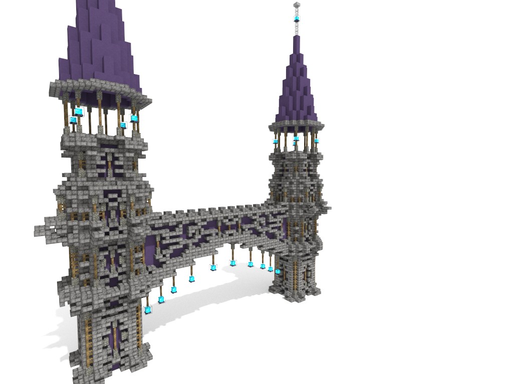 Small Castle Wall and Tower Minecraft Map