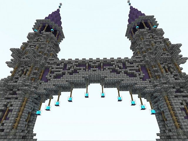 Small Castle Wall and Tower Minecraft Map