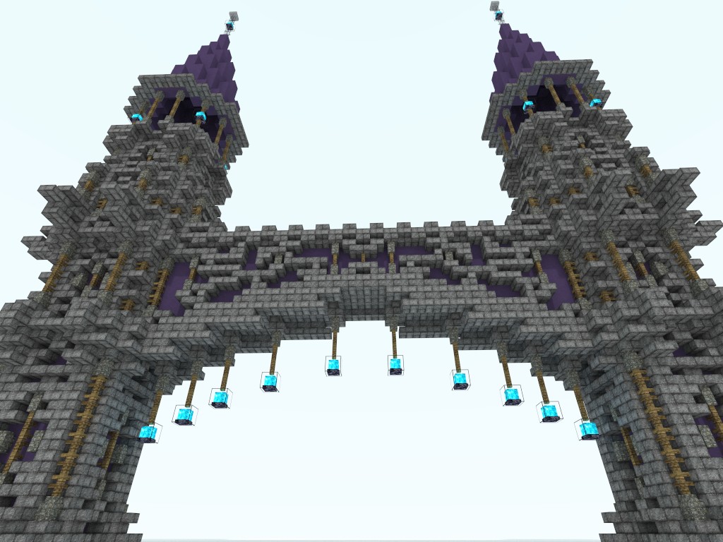 Small Castle Wall and Tower Minecraft Map