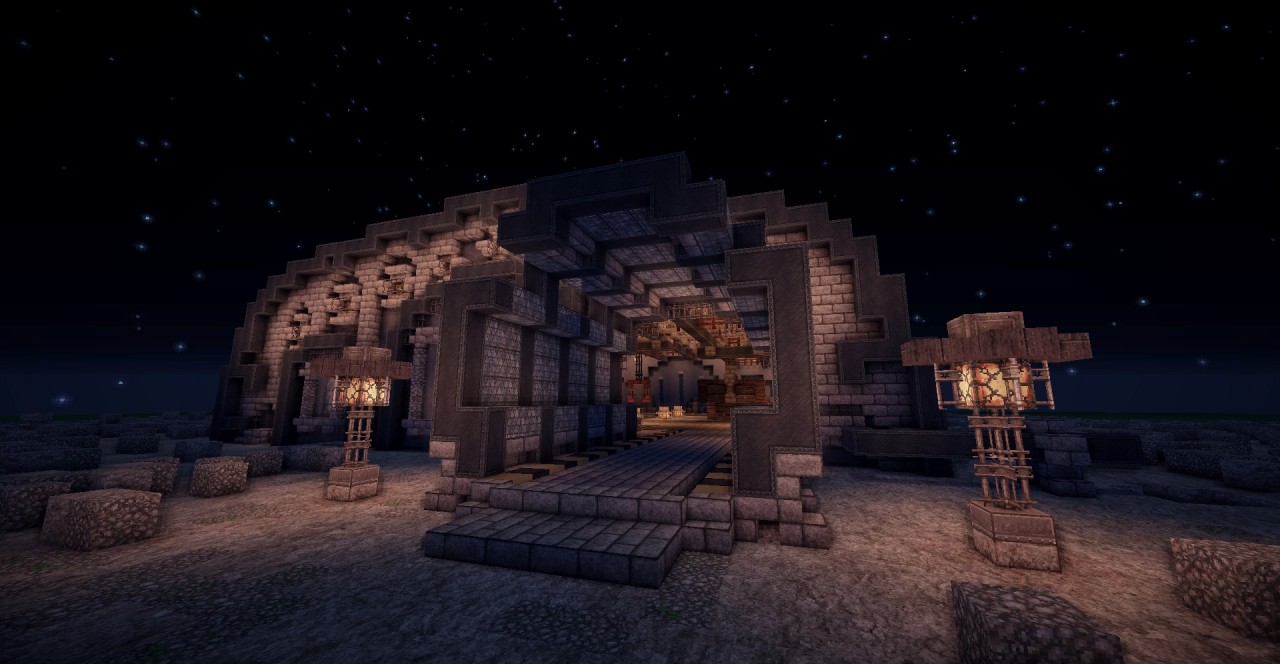 Mecha Drone Hangar Minecraft Map