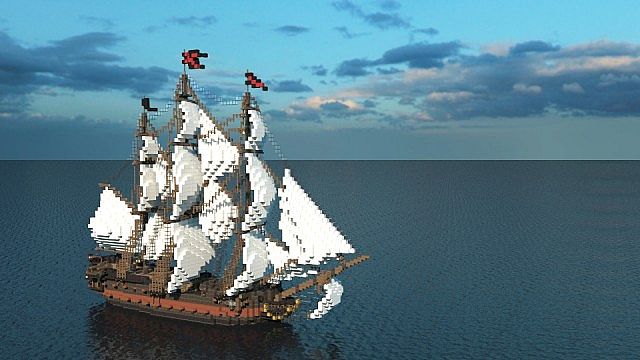 ~The Vulture~ Frigate - Full interior build Minecraft Map