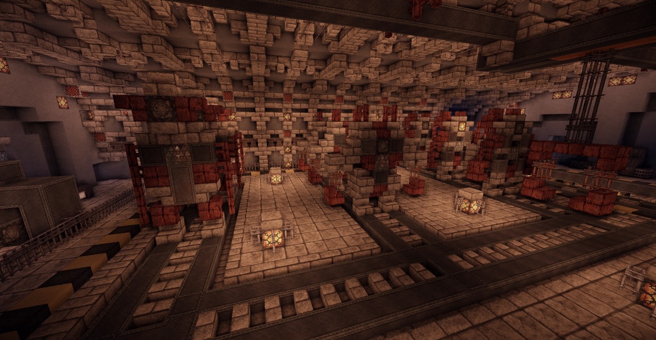 Mecha Drone Hangar Minecraft Map