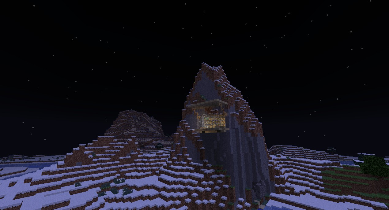 Snowy Peaks (Build house included) Minecraft Map