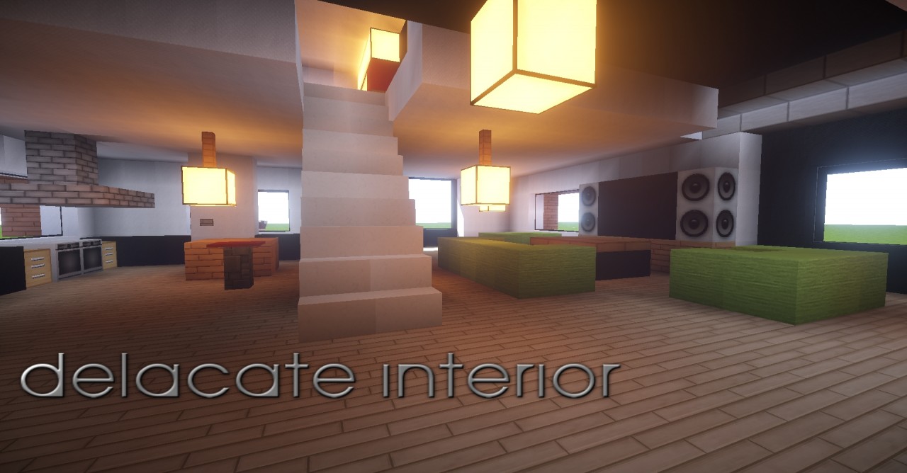IGLOO - Modern house. Minecraft Map