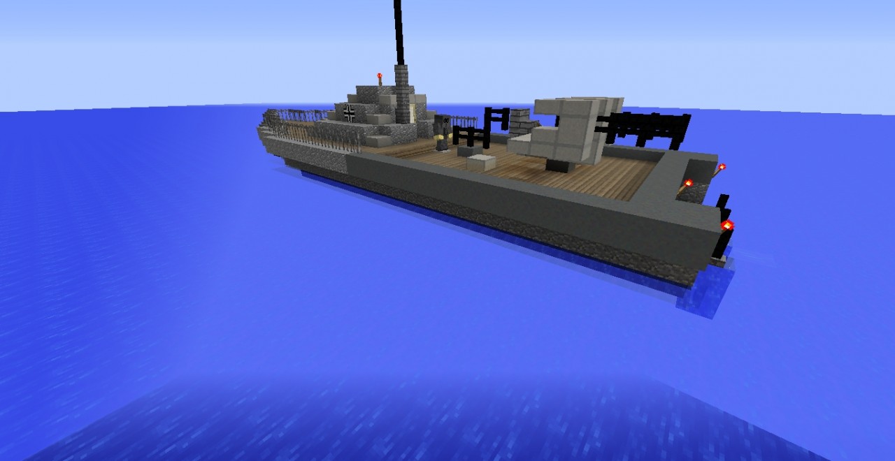 WW2 German E-Boat Minecraft Map
