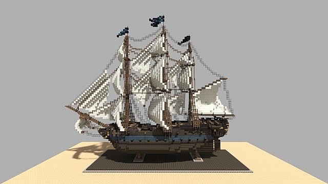 ~The Vulture~ Frigate - Full interior build Minecraft Map