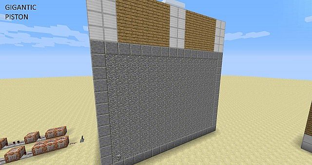 Gigantic Piston[NO MODS]{WORKING] Minecraft Map