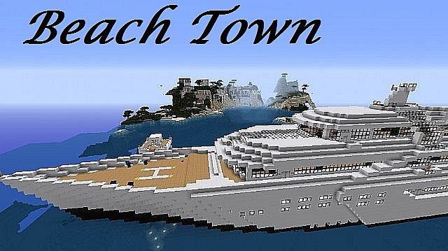 Beach Town inkl. Yacht Minecraft Map