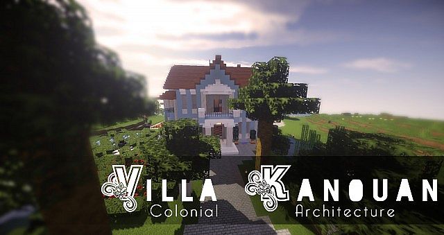 Contemporary colonial mansion Minecraft Map