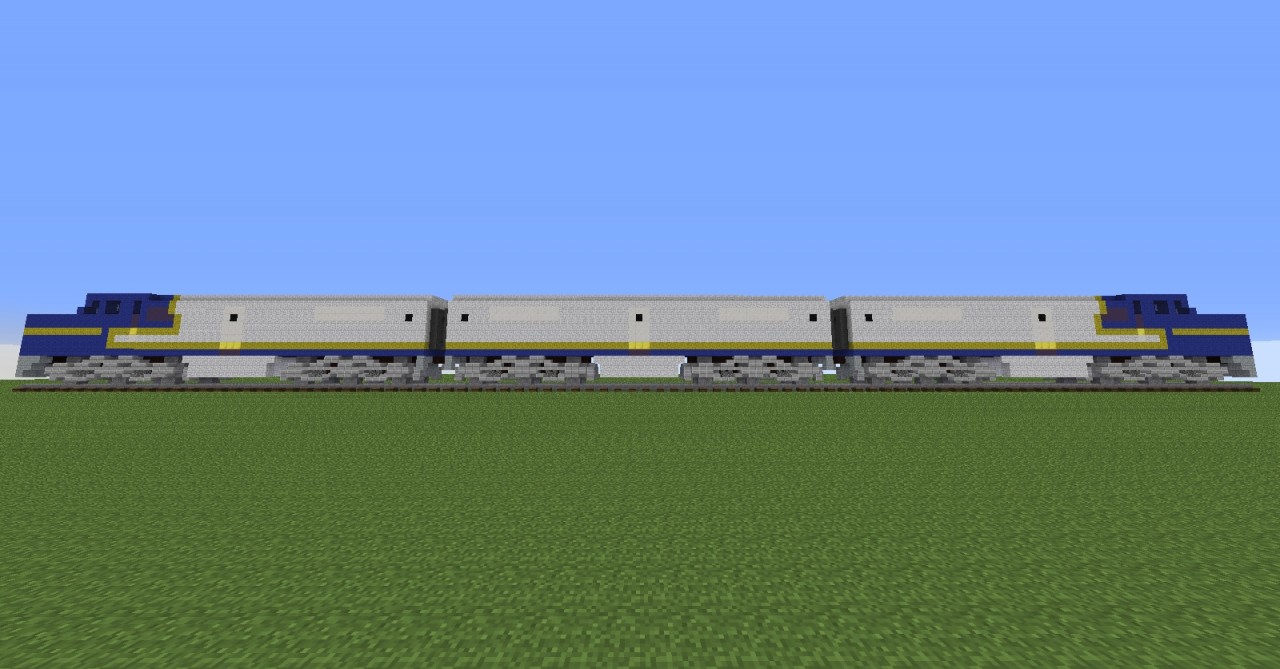 Alco PA Diesel Train. Delaware and Hudson Railway Minecraft Map