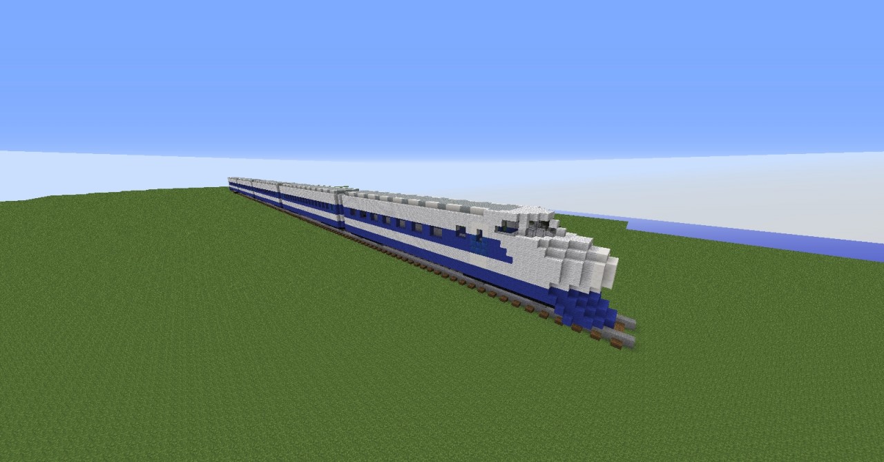 Shinkansen Series 0 Bullet train Minecraft Map