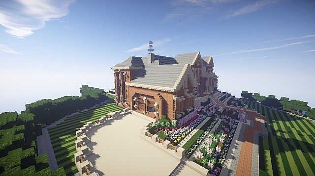Luxury Brick Mansion Minecraft Map