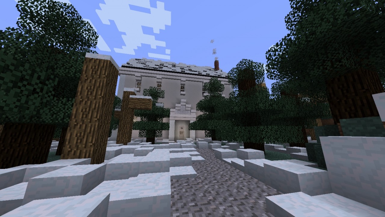 Chestnut Hill Meetinghouse, Millville, MA Minecraft Map